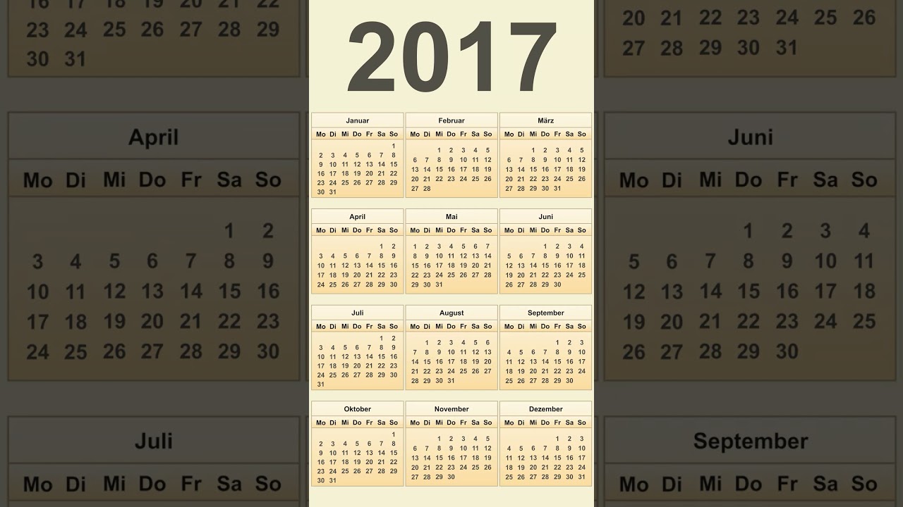 Kalender 2017