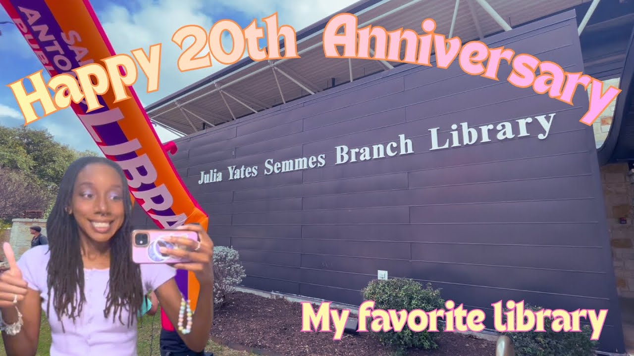 My FAVORITE Library Turns 20! | Semmes Branch San Antonio Public Library | Vlogmas Day 13 