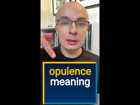 OPULENCE meaning | What does "OPULENCE" mean? Definition in Merlin Dictionary #shorts
