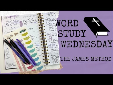 Word Study Wednesday - Refuge - The James Method #biblestudy