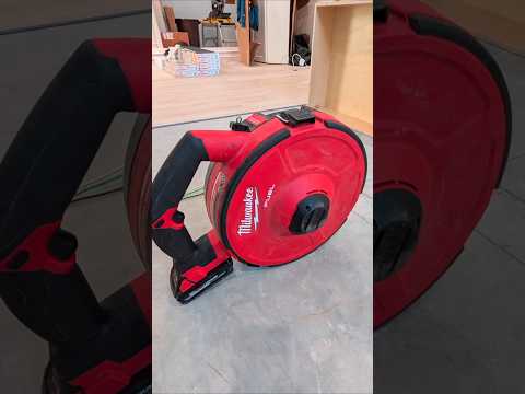 The Milwaukee M18 Fuel Angler Powered Fish Tape, in action.