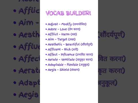 Ace A Words Part-III #english #ieltsvocabularyenglish #englishvocabulary #shorts