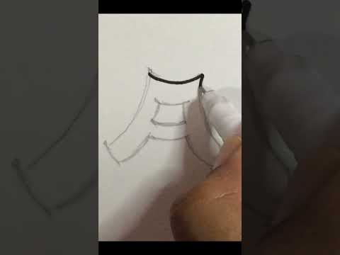Letter“A” -New font /#pencilart #lettering #differentfont