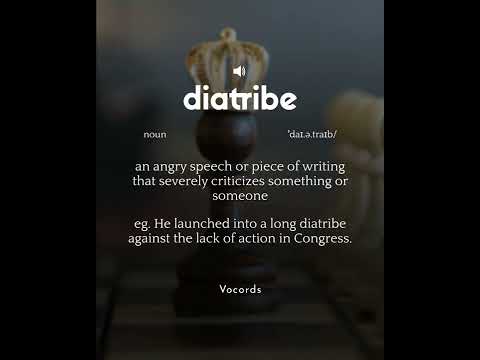 Meaning of diatribe