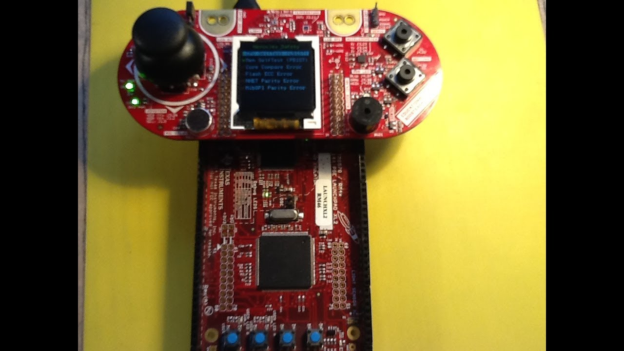 Hercules Safety MCU Demo with Educational BoosterPack in Action ...
