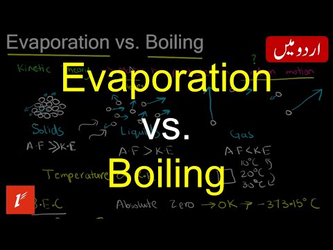 Evaporation vs. Boiling | Changes in State | Grade 10 | In Urdu / Hindi | Ilmanium
