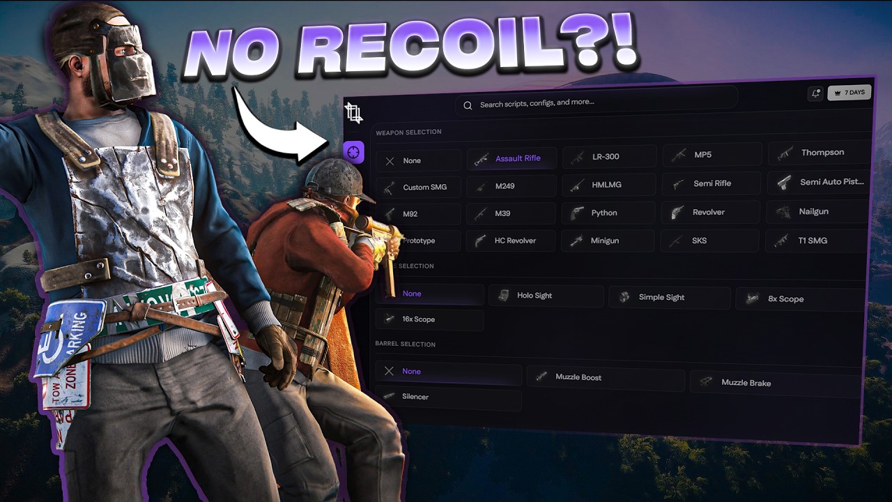 ABSOLUT INSANE Rust No Recoil Scripts (2026)