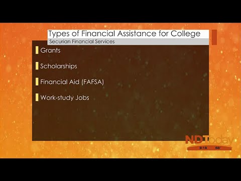 ND Today: Types of Financial Assistance for College