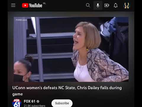 Another Coach has Fainted... Chris Daily - Connecticut Huskies women's basketball coach.