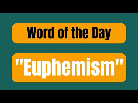 "Euphemism" | Daily English Vocabulary | A Word per Day