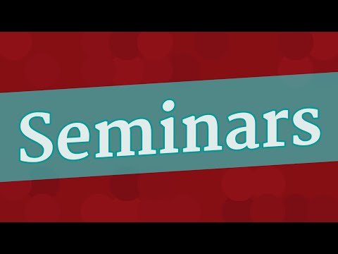 SEMINARS pronunciation • How to pronounce SEMINARS