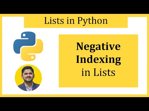 Negative Indexing in Python Lists with Example