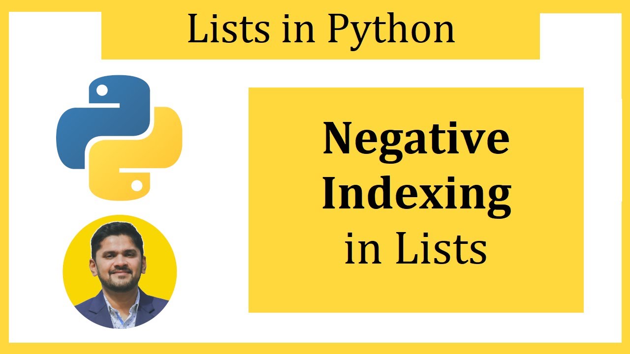 Negative Indexing in Python Lists with Example