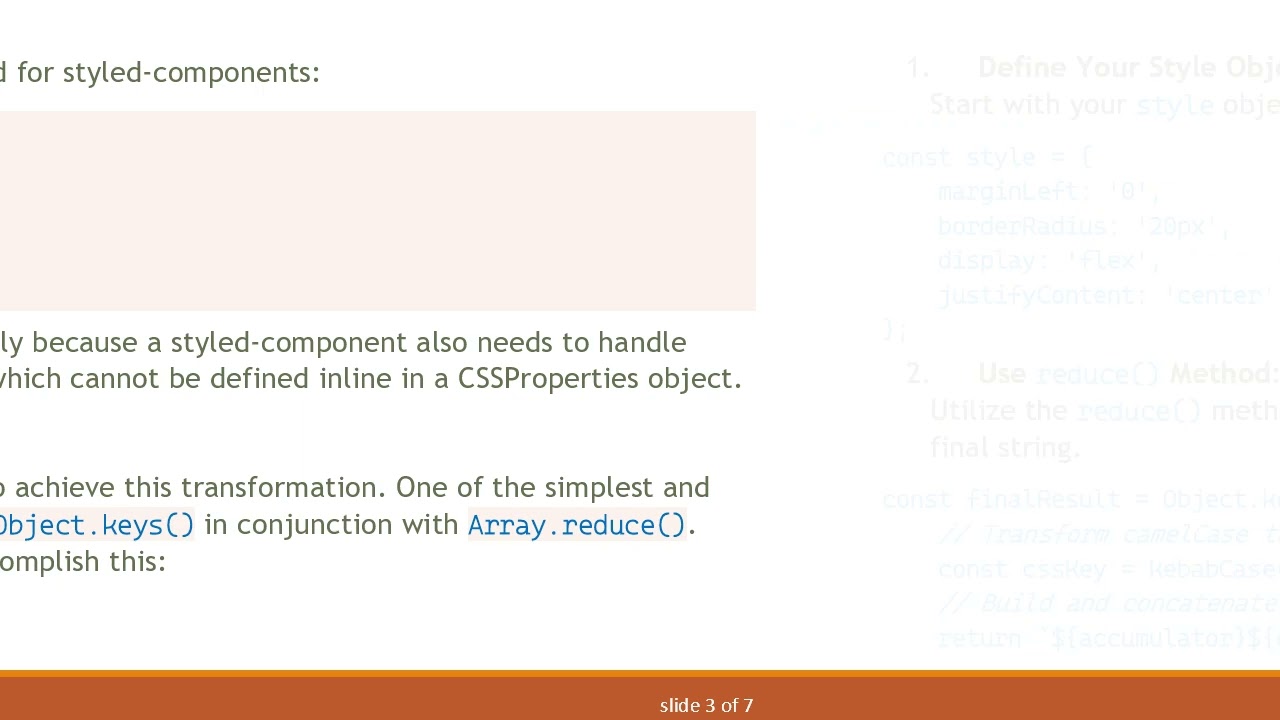 React: Convert CSSProperties to Styled-Component