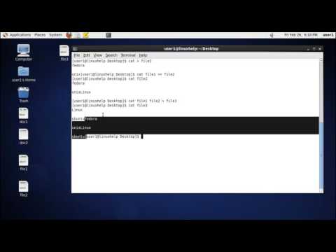 How to use cat command in linux?