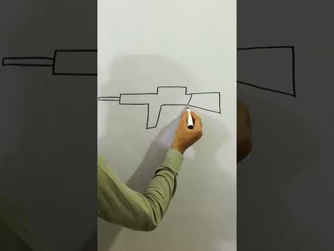 1=Gun Drawing #Shorts