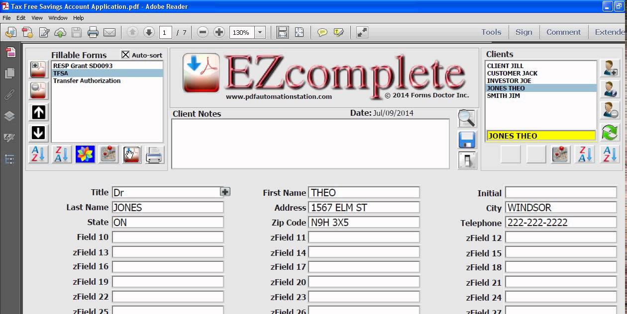 How to fill pdf forms automatically with Adobe Reader - Part 4