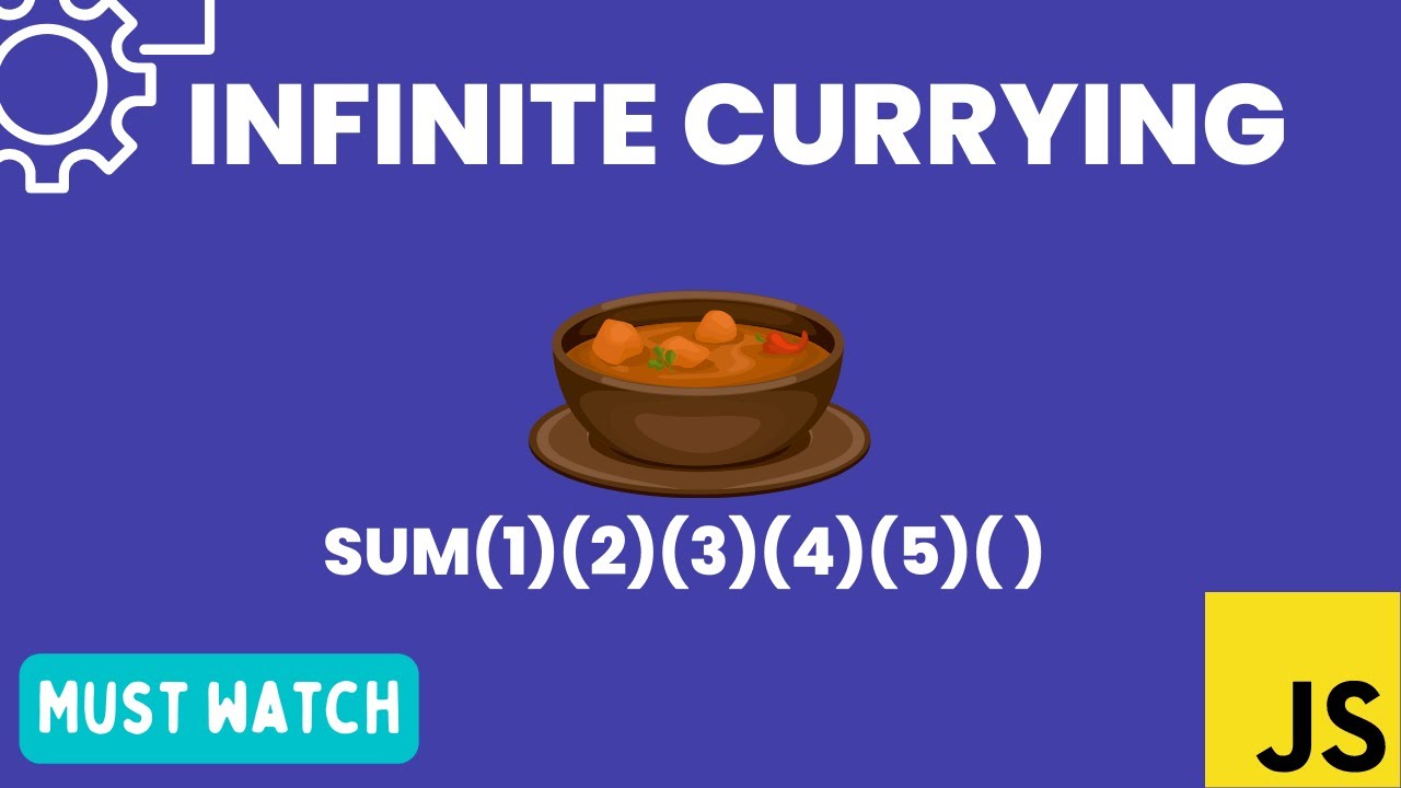 Infinite Currying in JavaScript | sum(1)(2)(3)() | Javascript Interview series