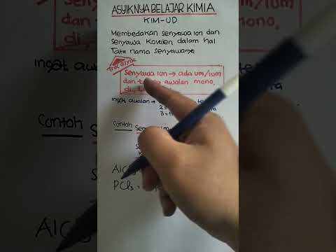 Trik Asyik membedakan tata nama senyawa ion dan kovalen