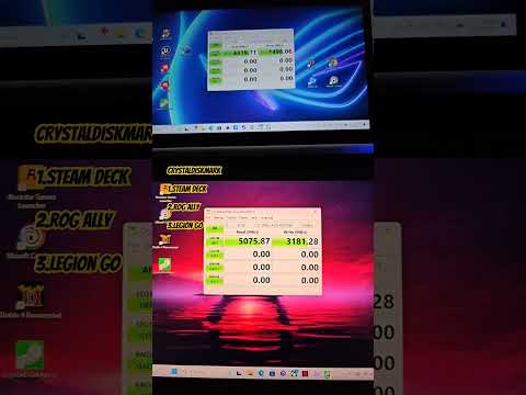 ssd benchmark SteamDeck, Asus ROG Ally, Lenovo Legion Go #lenovolegiongo #steamdeck #test #ssd