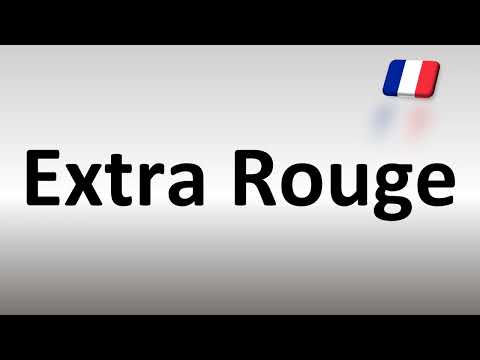 How to Pronounce Extra Rouge? (Nina Ricci)