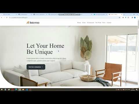 126 Website beautiful modern design. Portfolio Interior Site. Deploy. Responsive. Source code.