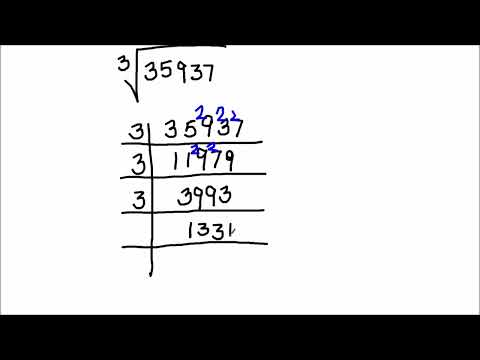 How to Find Cube Root of 35937 by Prime Factorization / 35937 cube root / Prime Factors of 35937