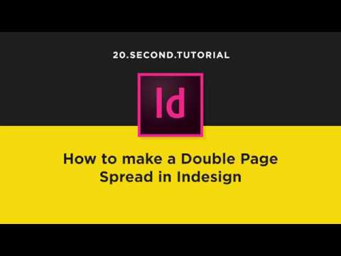Make a Two Page Spread in Indesign | Adobe InDesign Tutorial #11