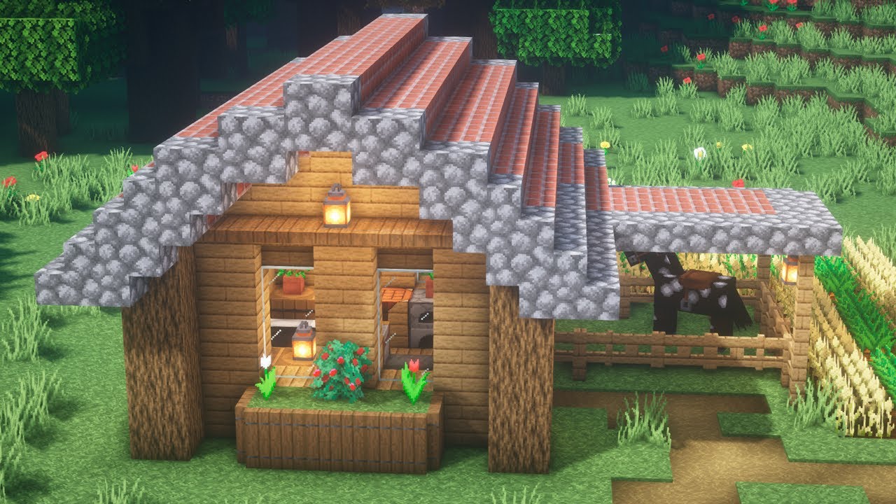 Simple Brick Survival House in Minecraft - Easy Build Tutorial ...