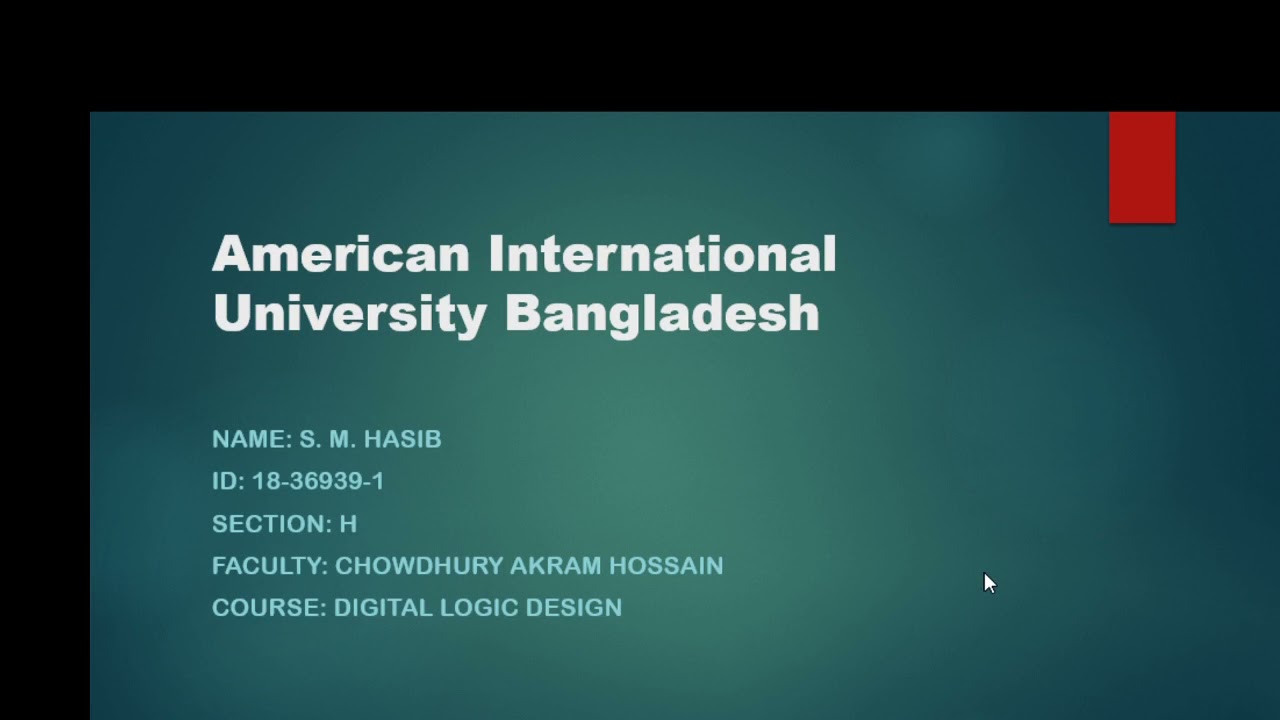 Password Security System | Digital Logic Design | Project | Github | Spring 20-21 | AIUB | S M Hasib