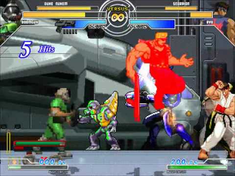 Mugen - DoomGuy & Duke Nukem v.s. Ryu & Scorpion