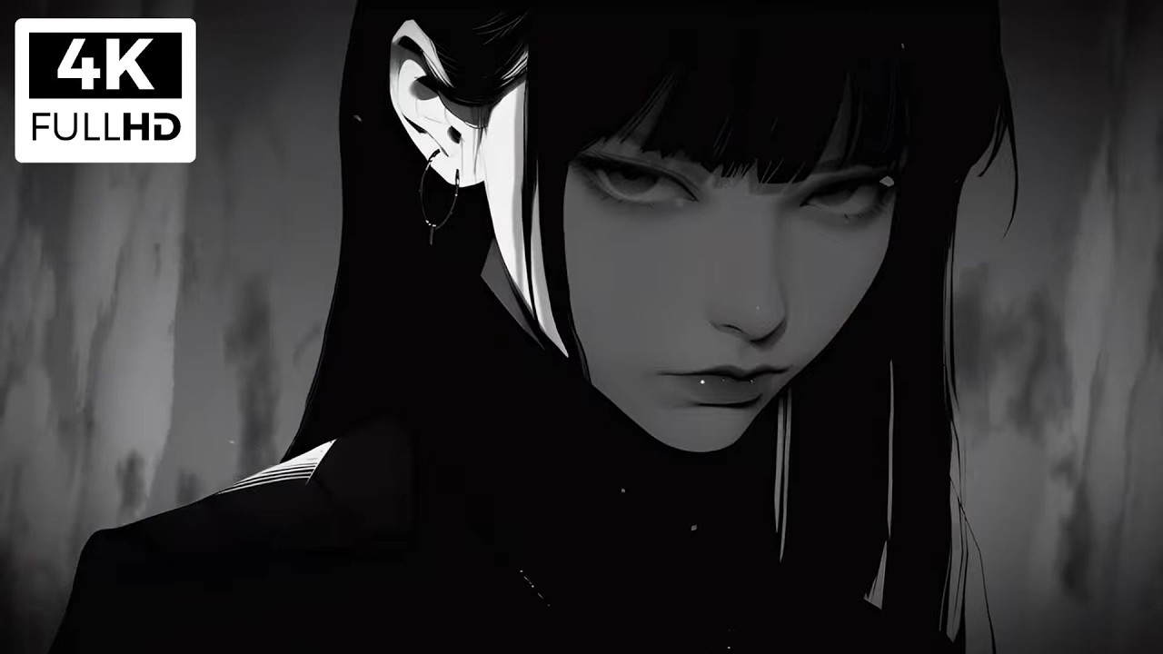Goth Anime Girl 4K Live Wallpaper