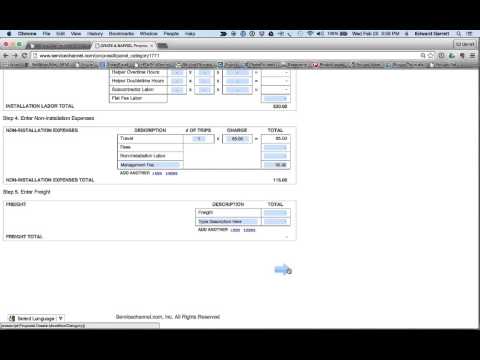 Vendors Creating Proposals in Service Channel