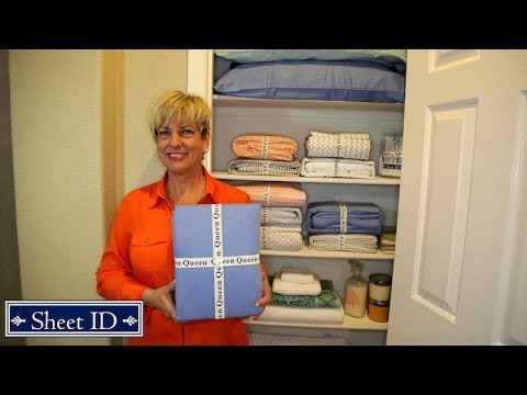 How to Organize Bed Sheets for Your Linen Closets with Sheet ID