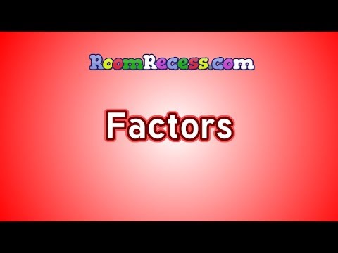 Factors eLearning Math Video Lesson for Kids