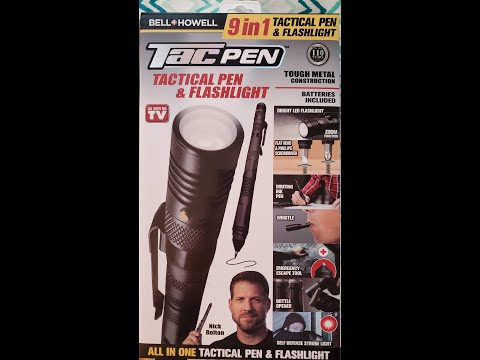 Bell+Howell Tac Pen 9 in 1 Tactical Pen & Flashlight Review with Comparison with Quantum Tactical Fl