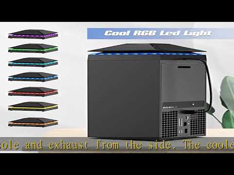 Wiilkac Cooling Fan for Xbox Series X with RGB Light Strip, 3 Levels Adjustable Speed Cooler Fan Sy