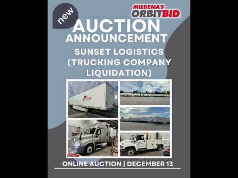 NEW AUCTION | Sunset Logistics Auction