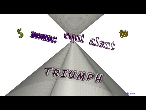triumph - 5 nouns which are synonym to triumph (sentence examples)