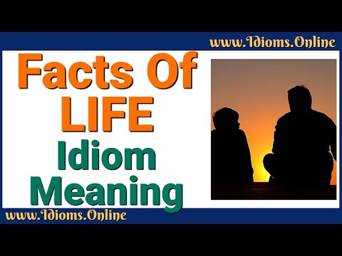 Facts of Life Meaning | Idioms In English