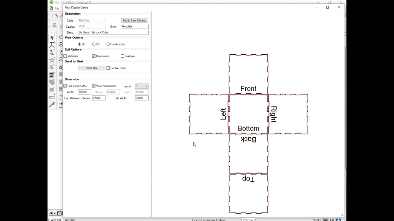 Box&Display - The Cube Template