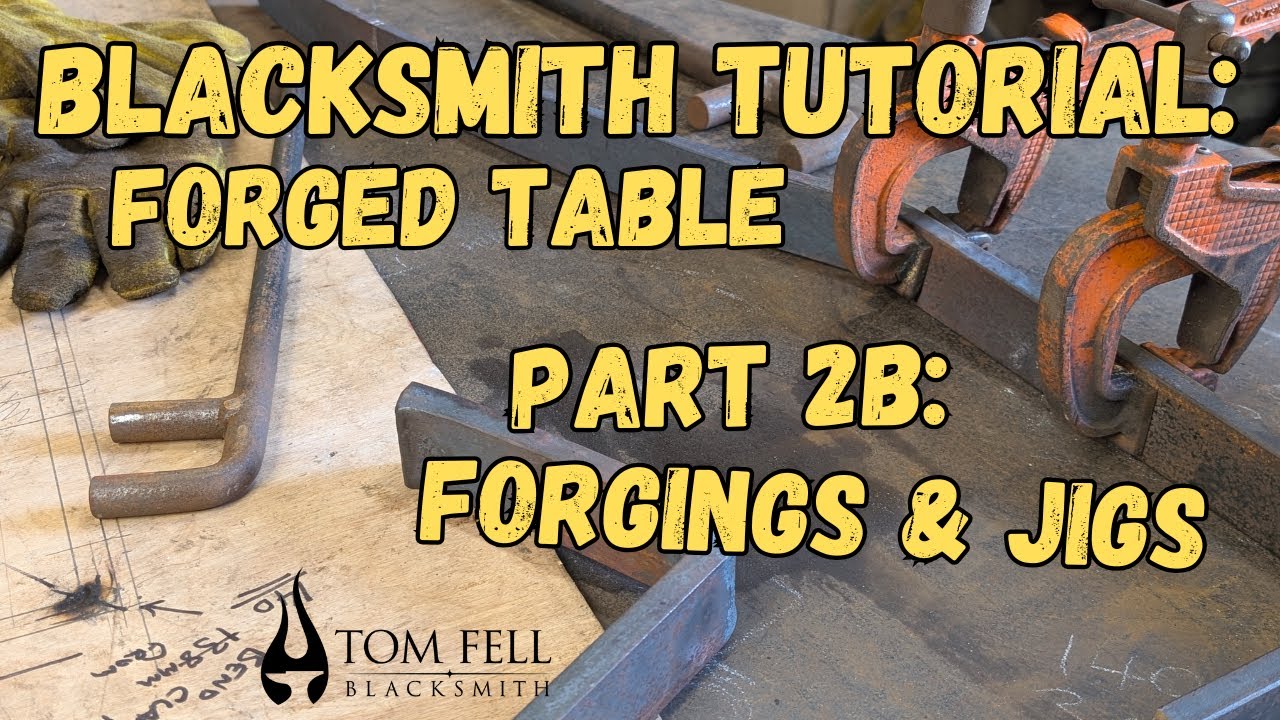 Blacksmithing Tutorial: Forging a Console Table (Full Process) – Part 2b: Test Pieces & Jig Making