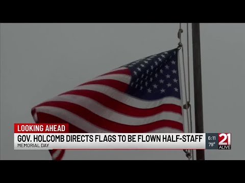 Gov. Holcomb: Flags to be flown at half-staff for Memorial Day