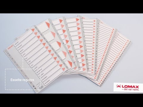 Esselte Maxi Register | A4 | Printbar | 1-12 | Lomax