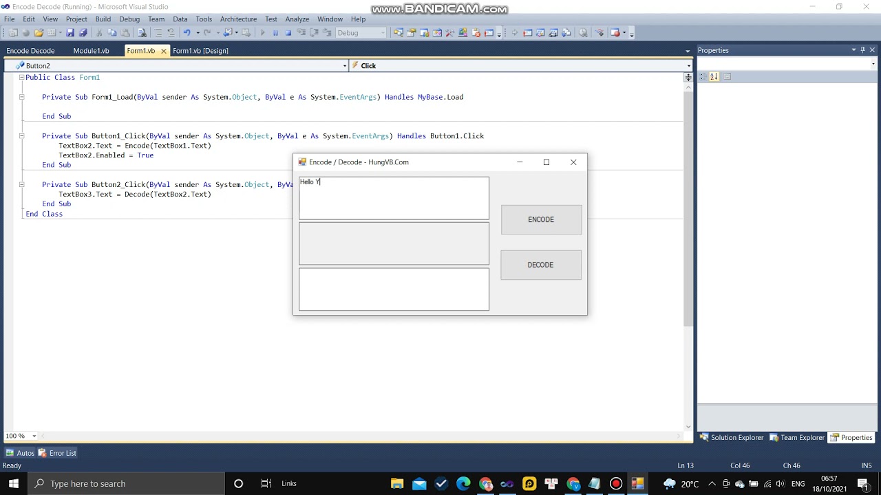 Encode Or Decode String VB Net   HungVB Com