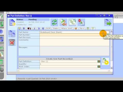 Configuration - Part Definition