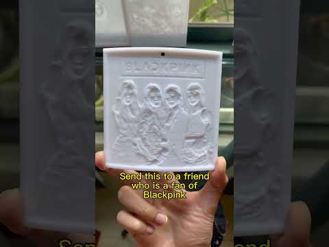Fichier 3MF Lithophane rose noir 🌹・Plan pour imprimante 3D à ...