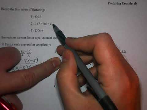 Factor Completely