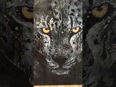 👉 "De l'ombre à la lumière" 120x120cm - disponible 👈#animalier #peintre #artiste #atelier #art