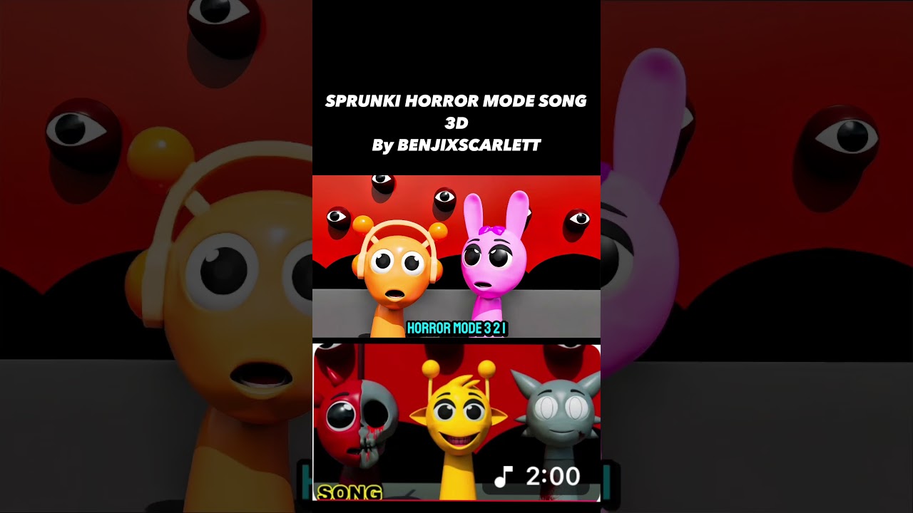 Incredibox Sprunki Horror Mode 3D Song Animation by BENJIxScarlett